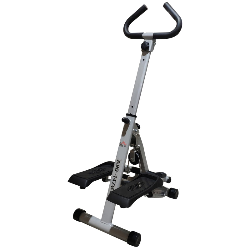 Stepper with Handle Hand Grip for Fitness Aerobic Exercise Grey ...