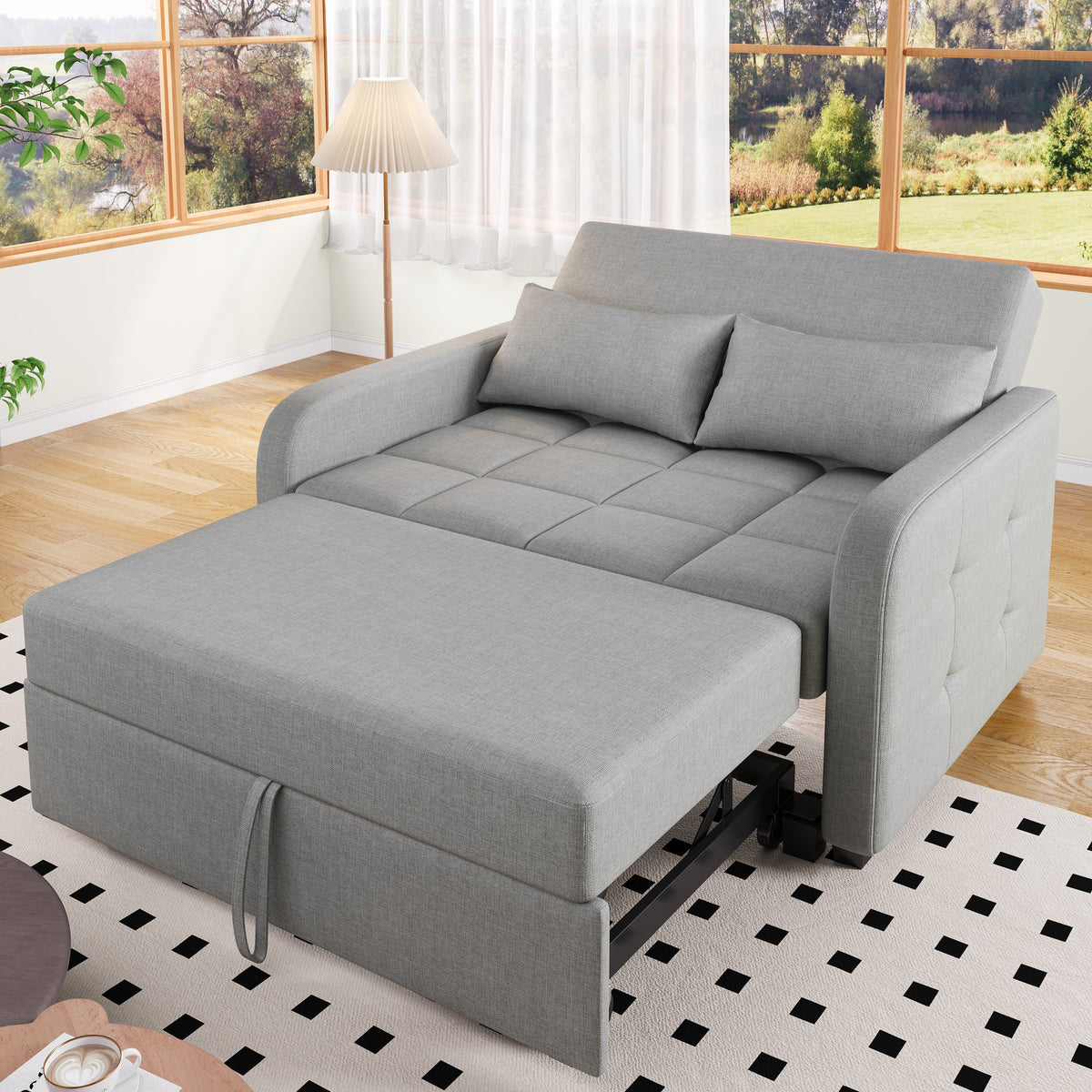 Sofa Bed, Multifunctional Folding Adjustable Backrest 180x127cm ...