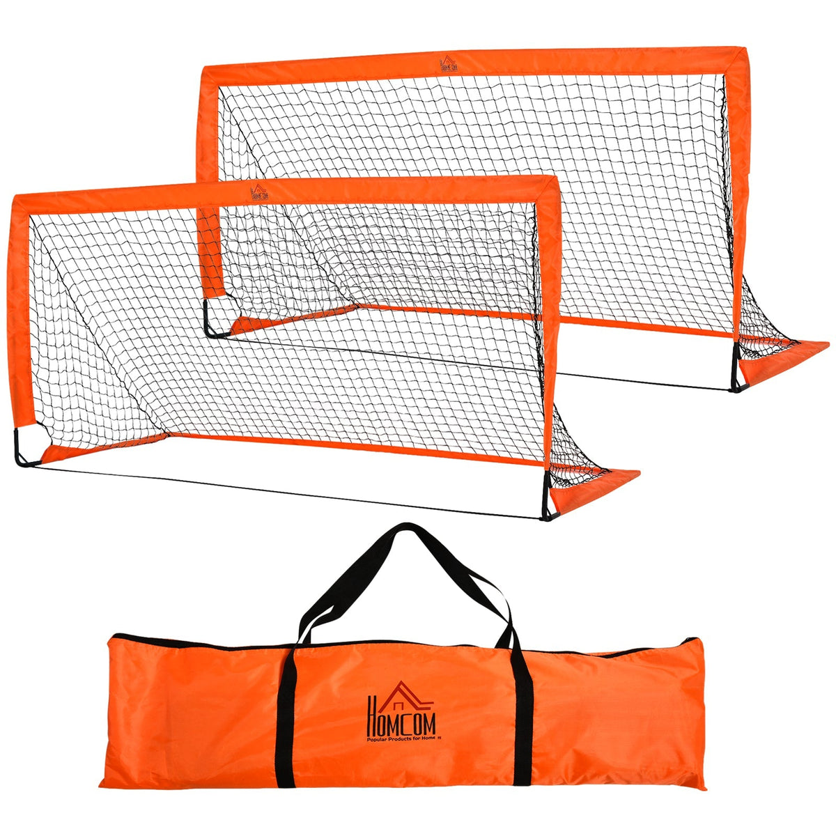 Football Goals, Foldable Mini Metal with Oxford Fabric, Orange ...
