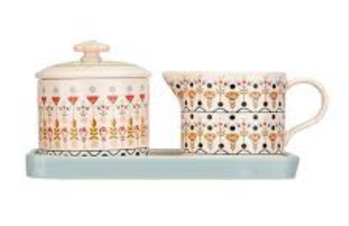 CK Ceramic Milk & Sugar Set - Painted Table – Rathwood Store